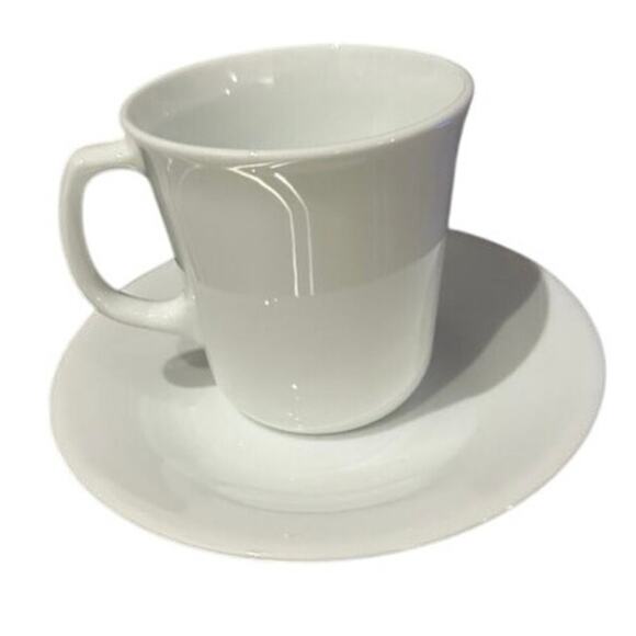 Corelle | Dining | Corelle 4 Winter Frost White Dhandle Coffee Mugs And ...